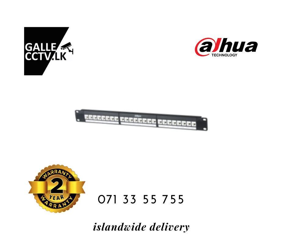 24-Port UTP CAT6 Rackmount Patch Panel - GalleCCTV