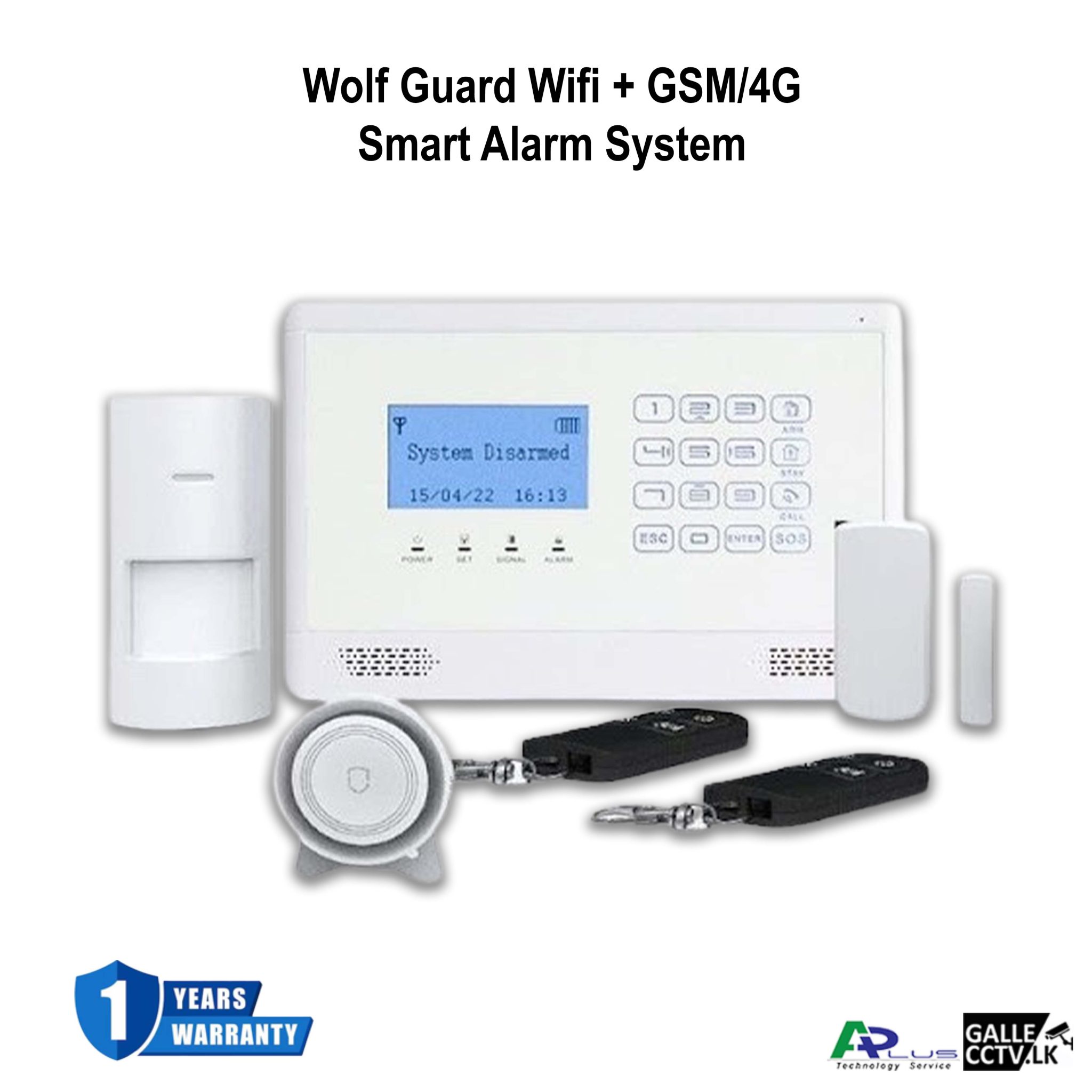 Wolf Guard Wifi + GSM/4G Smart Alarm System - GalleCCTV